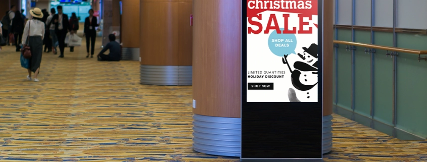 Free Standing Indoor LCD Display in Shopping Mall - kontech
