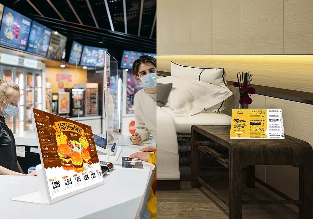 Tabletop Digital Menu Boards Display