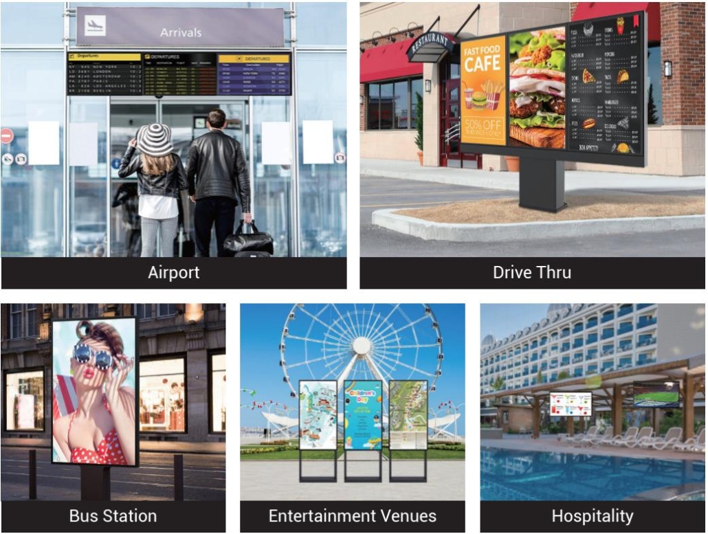 55'' Circular polarized outdoor digital signage