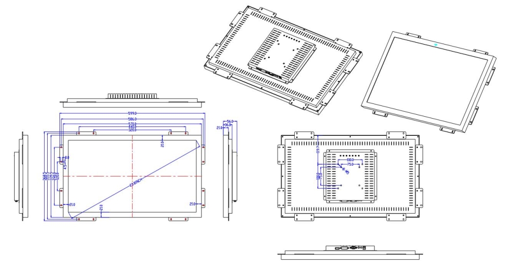 High Brightness Open Frame Monitor